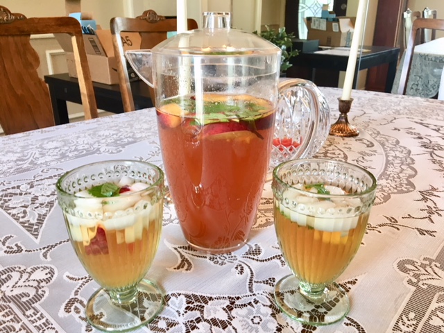 peach iced tea with mint – the speckled spork